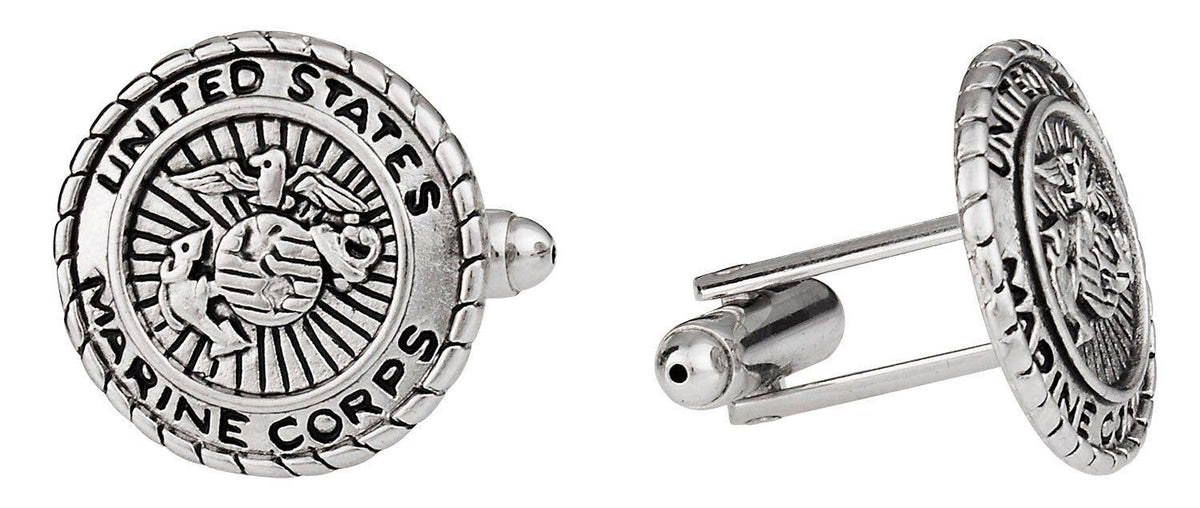 USMC Marine Corp Cufflinks Silver | Hayloft Western Wear