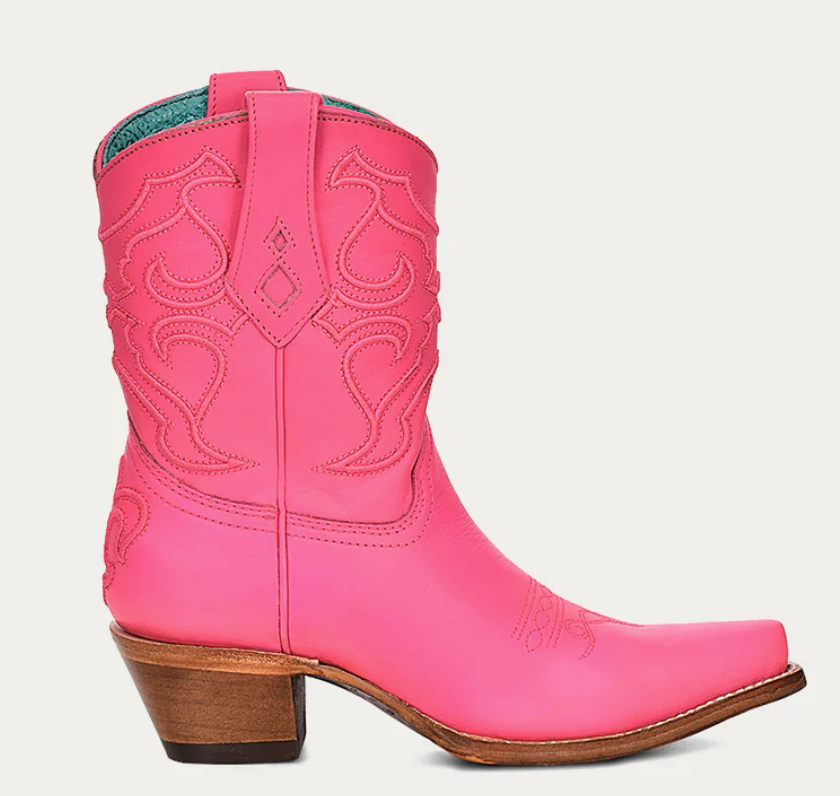 CORRAL LADIES SHORTIE HOT PINK BOOTS STYLE Z5137