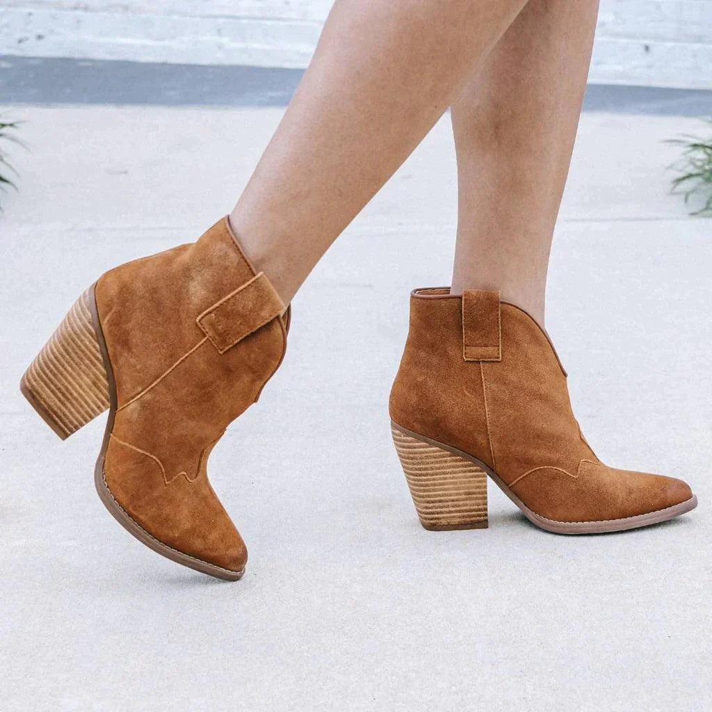 DINGO FLANNIE WHISKY LEATHER BOOTIE STYLE DI342BN