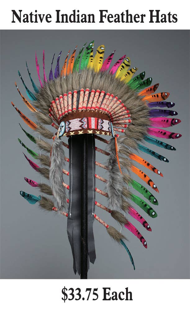 Native Indian Feather Hats-1 | Hayloft Western Wear