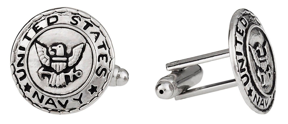 US Navy Cufflinks Silver | Hayloft Western Wear