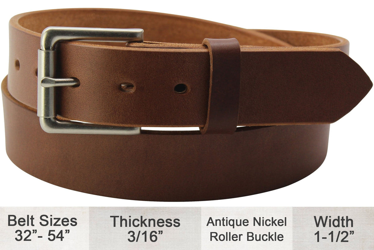 Gingerich Belts Caramel Tan Smooth Edge Style 200-34